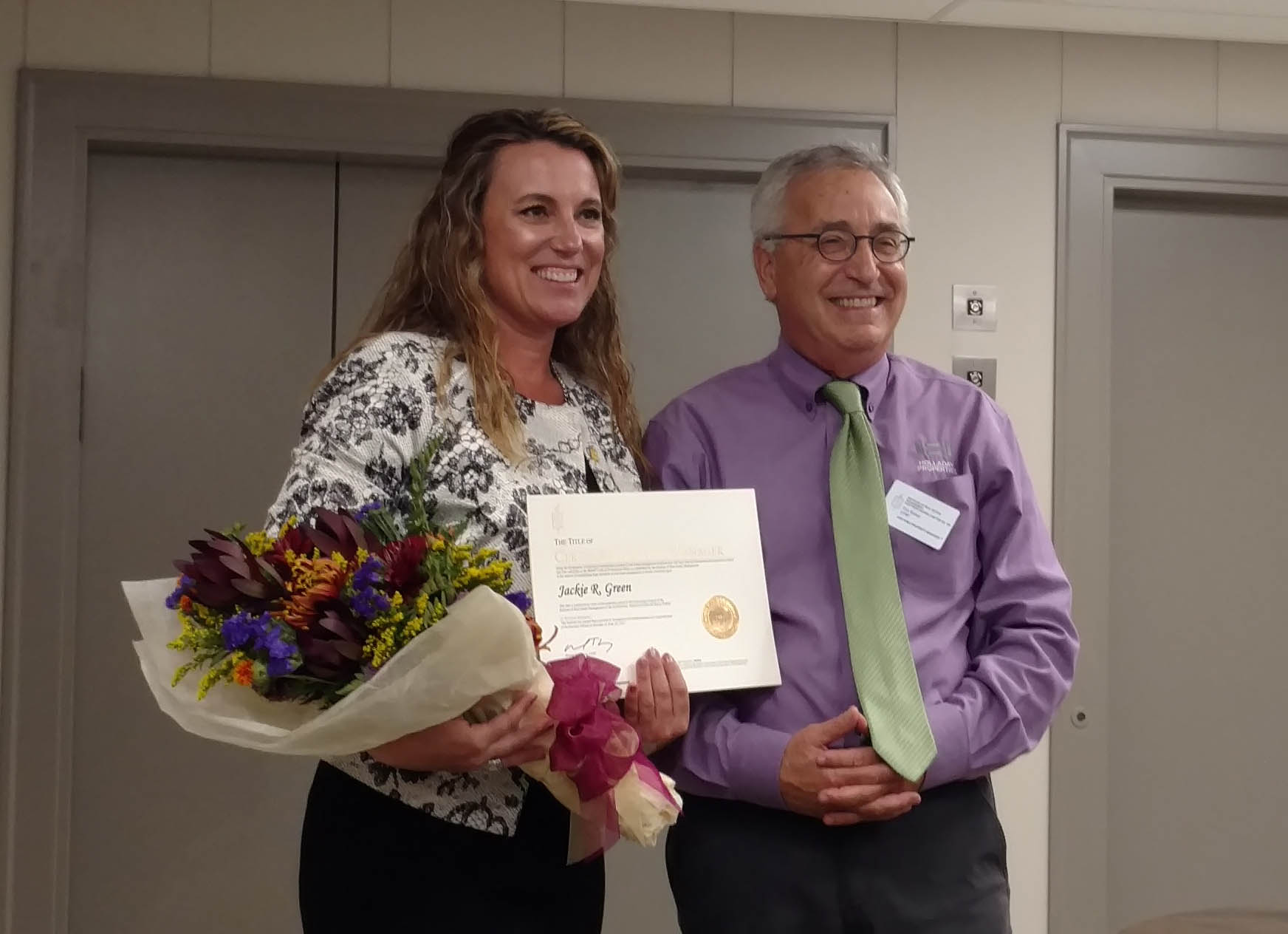 Jackie Green earns CPM designation | Holladay Properties